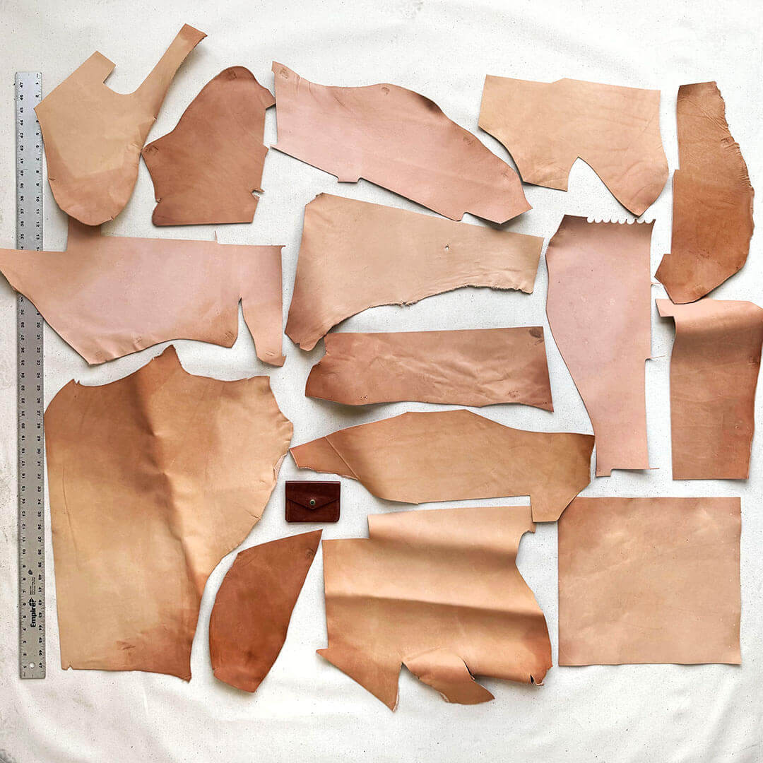 Leather Scrap: Natural Cowhide (Lot 17) – Winter Session