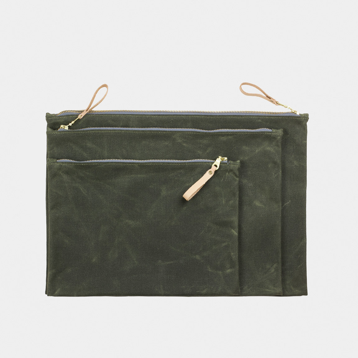 Waxed Canvas Zip Folio – Winter Session